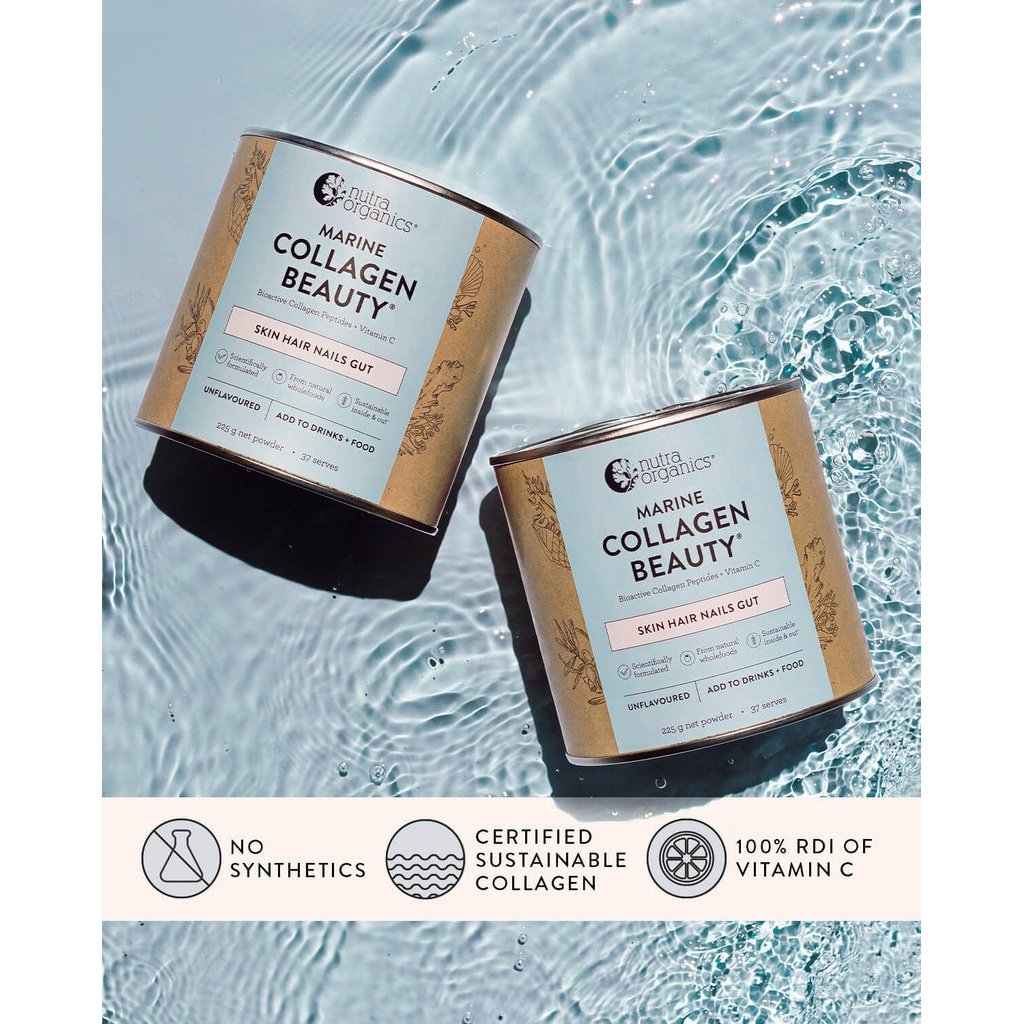 NUTRAORGANICS Marine Collagen Beauty with Bioactive Collagen Peptides ...